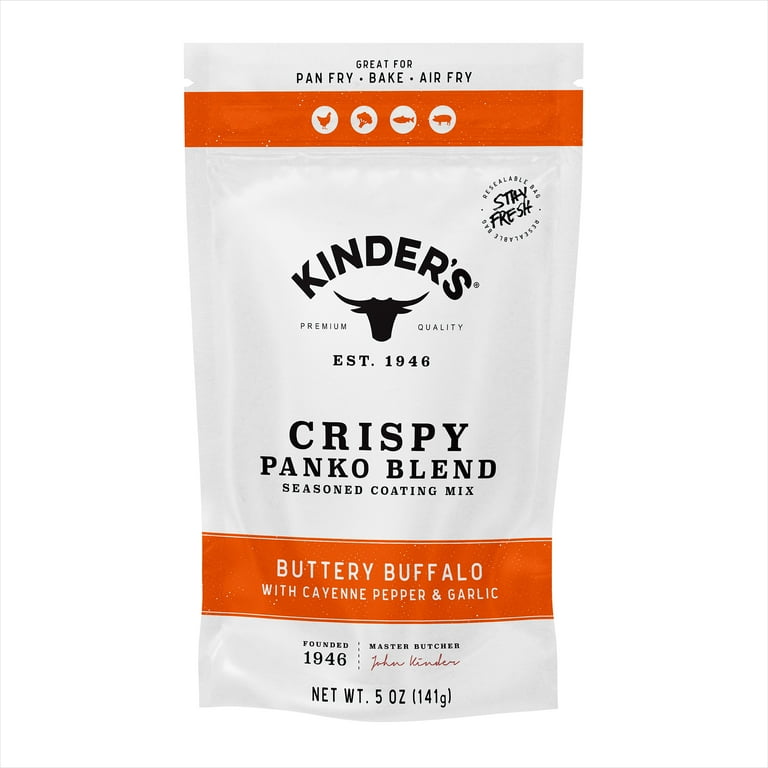 Kinder's Buttery Buffalo Seasoned Panko Bread Crumb Coating, 5 oz ...